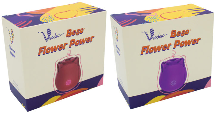 Beso Flower Power Air Pulse Rose Vibe by Voodoo Toys – The RESOURCE by ...