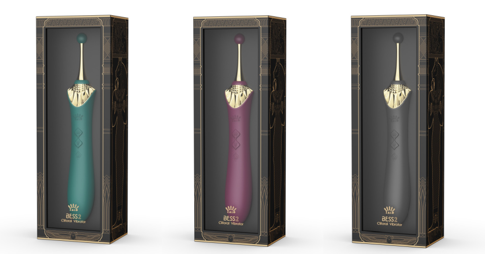 Bess 2 Clitoral Massager with 4 Attachments and Pre-Heating Option from ...