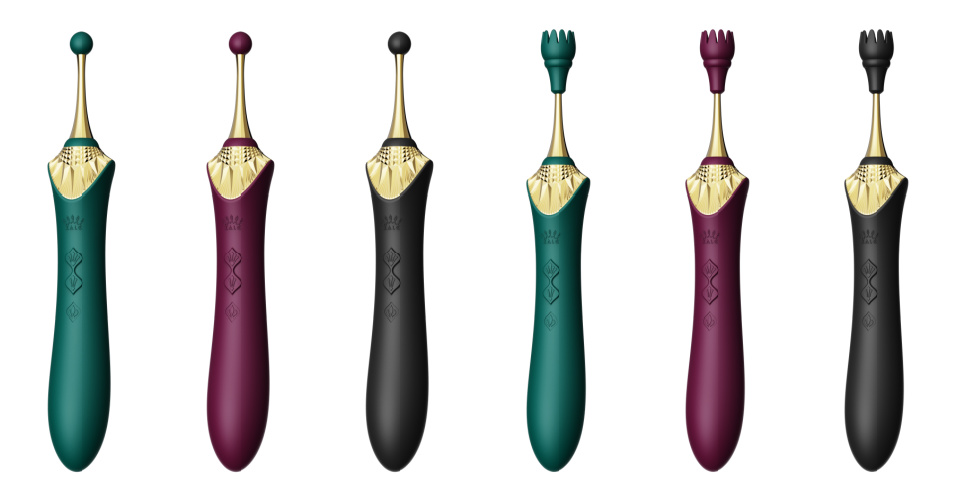 Bess 2 Clitoral Massager with 4 Attachments and Pre-Heating Option from ...
