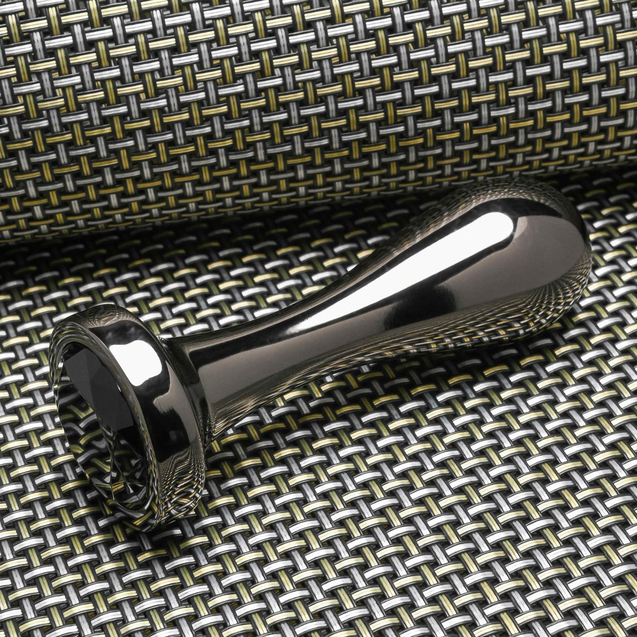 Black Pearl Large Gunmetal Plug with Black Gem Base from Gender X by ...