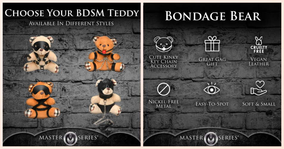 Spicy Plush Teddy Bear Keychains from Master Series by XR Brands – The RESOURCE by Molly