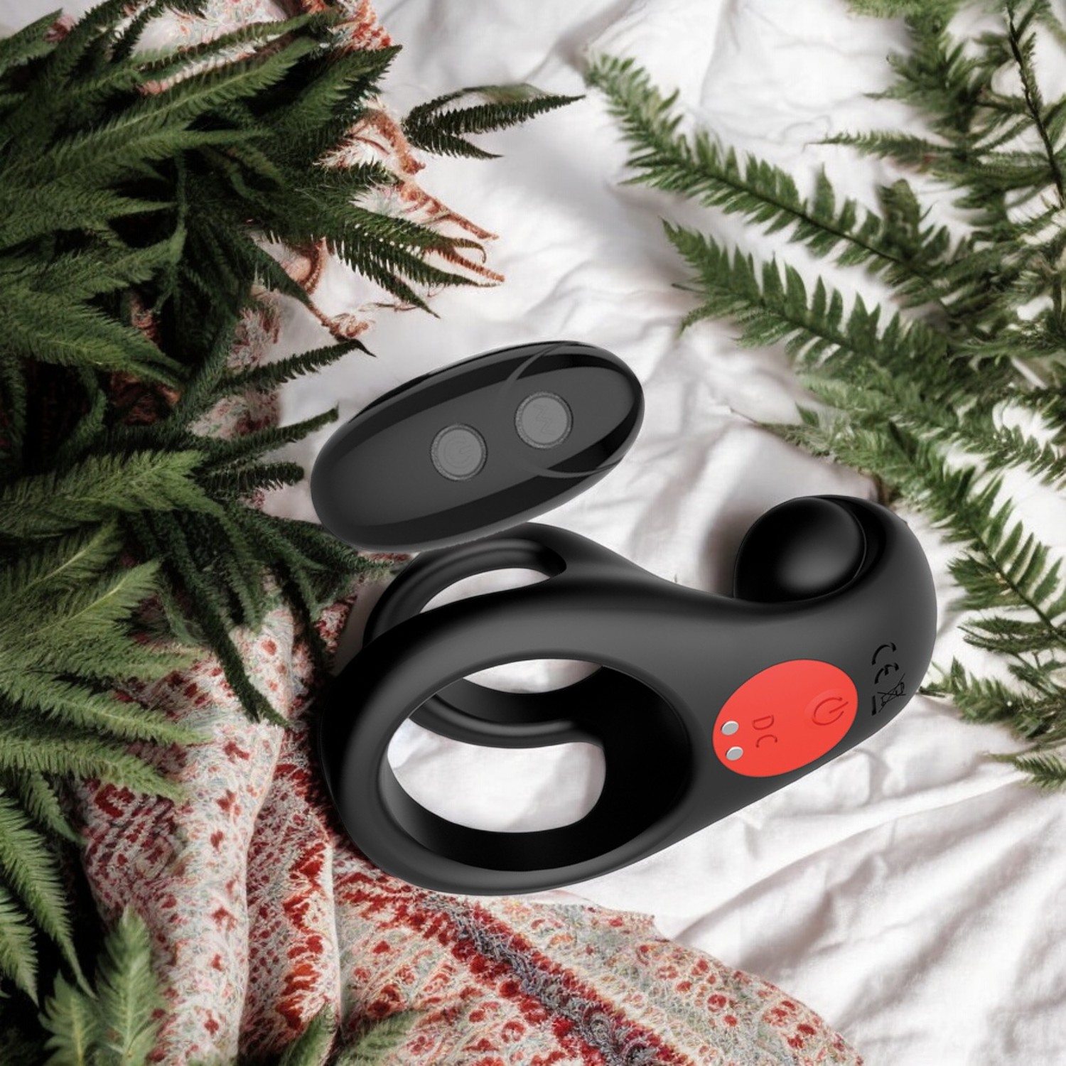 V2 Vibrating C-Ring with Unibody Construction and Remote from Red Dot ...
