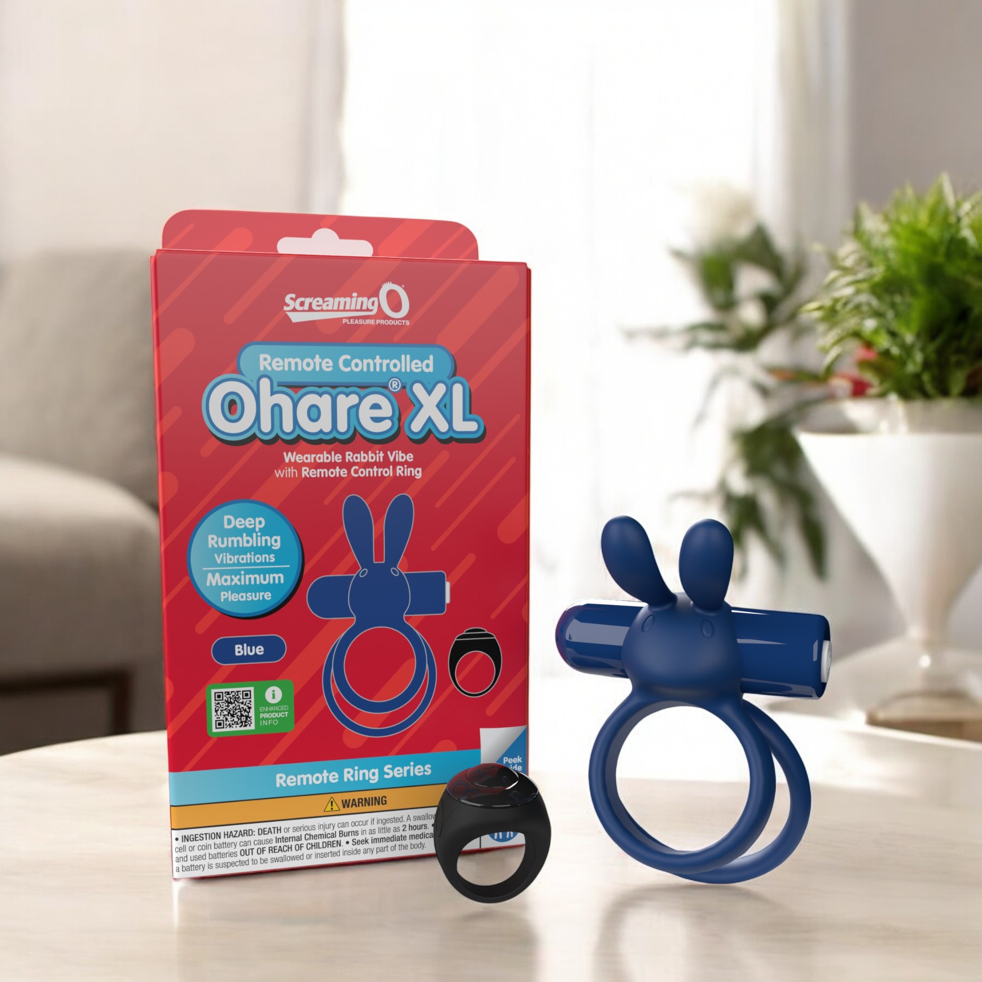 Remote Controlled Ohare XL Wearable Rabbit Vibe by Screaming O – The ...